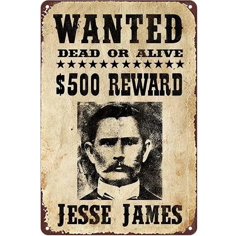 Jesse James Wanted Poster