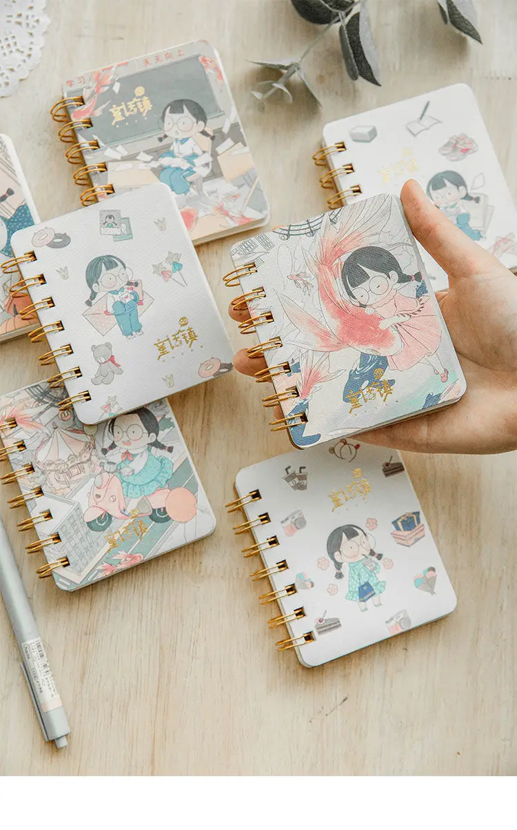 CAHIER,A1-A7--Carnet de poche coréen A7, Portable, mignon retournement ...