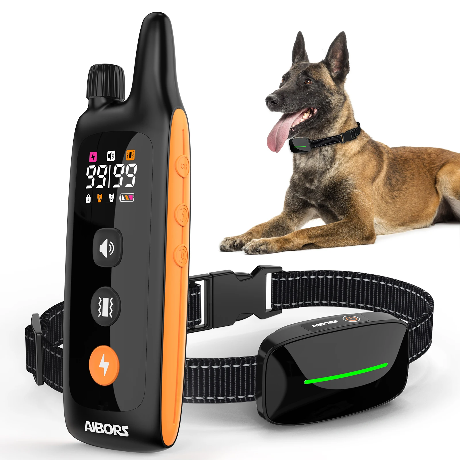 AIBORS-DT510-Dog-Training-Collar-Pet-Electic-Digital-Rechargeable ...