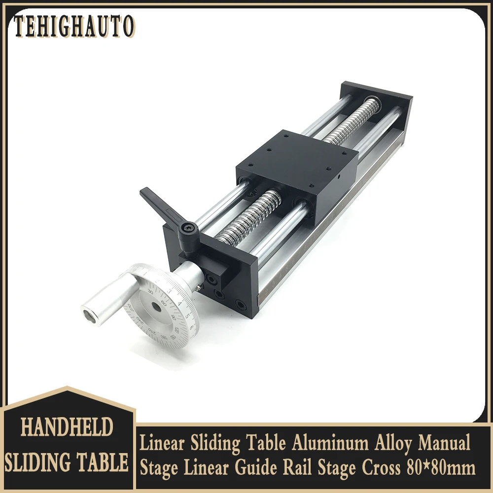 Aviation-aluminum-Linear-Guide-Module-Rail-Handle-Wheel-Manual-Hand ...