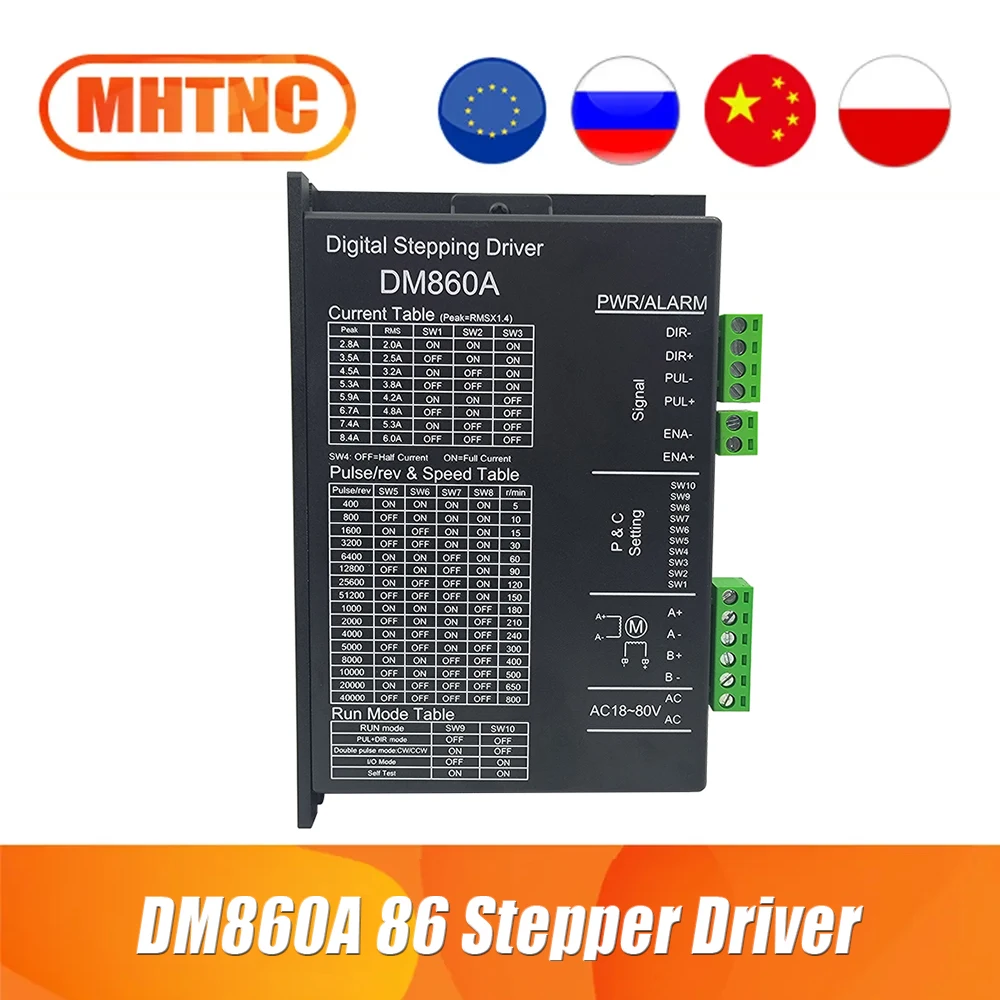 DM860A-Microstep-Motor-Driver-2-4A-8-4A-Supply-Voltage-18-80VAC-or-24 ...
