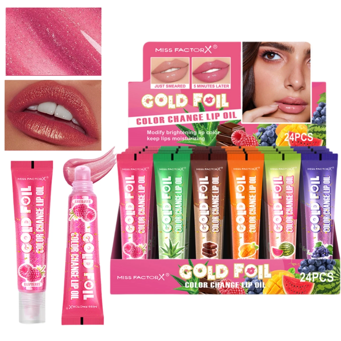 Shiny-Lip-Oil-Gift-Set-15ml-24PCS-deep-moisturizing-non-decolorizing ...