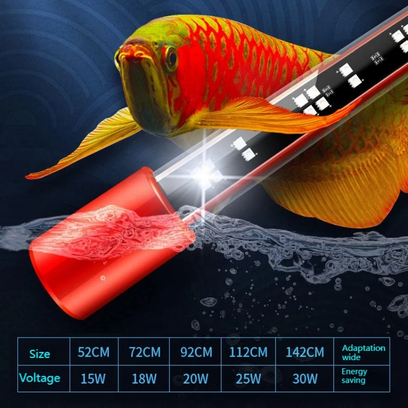 26-32-52-72-92-112CM-Mayin-Red-Arowana-Brightening-Lamp-IP68-Waterproof ...