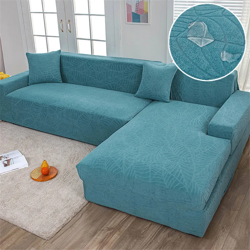 Capa de sofá impermeável 1/2/3/4 seater capa de sofá estiramento slipcover removível protetor de ...