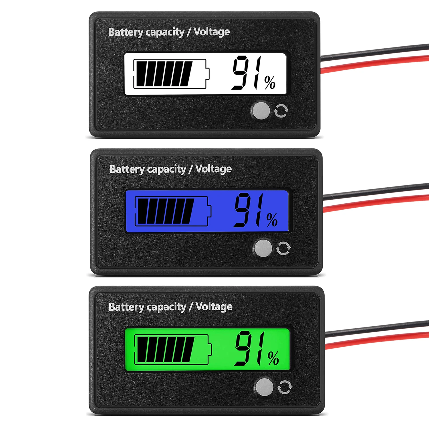 DC-12V-24V-36V-48V-72V-Battery-Capacity-Voltage-Meter-with-Alarm ...