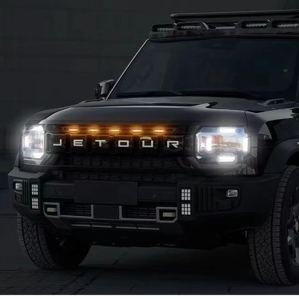 5Pcs-set-for-Jetour-Traveller-T2-LED-Grille-Light-Yellow-Amber-Lights ...
