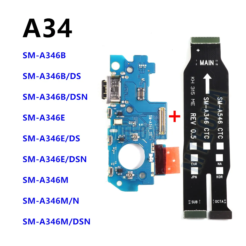 USB Type-C Fast Charging Dock Port For Samsung Galaxy A34 A346E SM ...