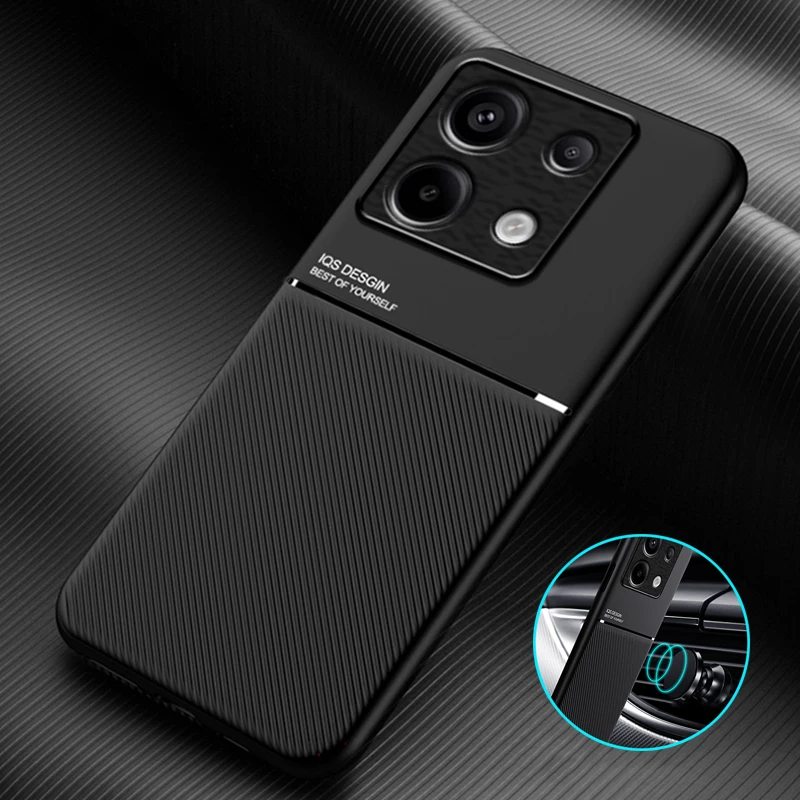For Redmi Note 13 Pro 4G Case Magnetic Holder Leather Phone Case For ...