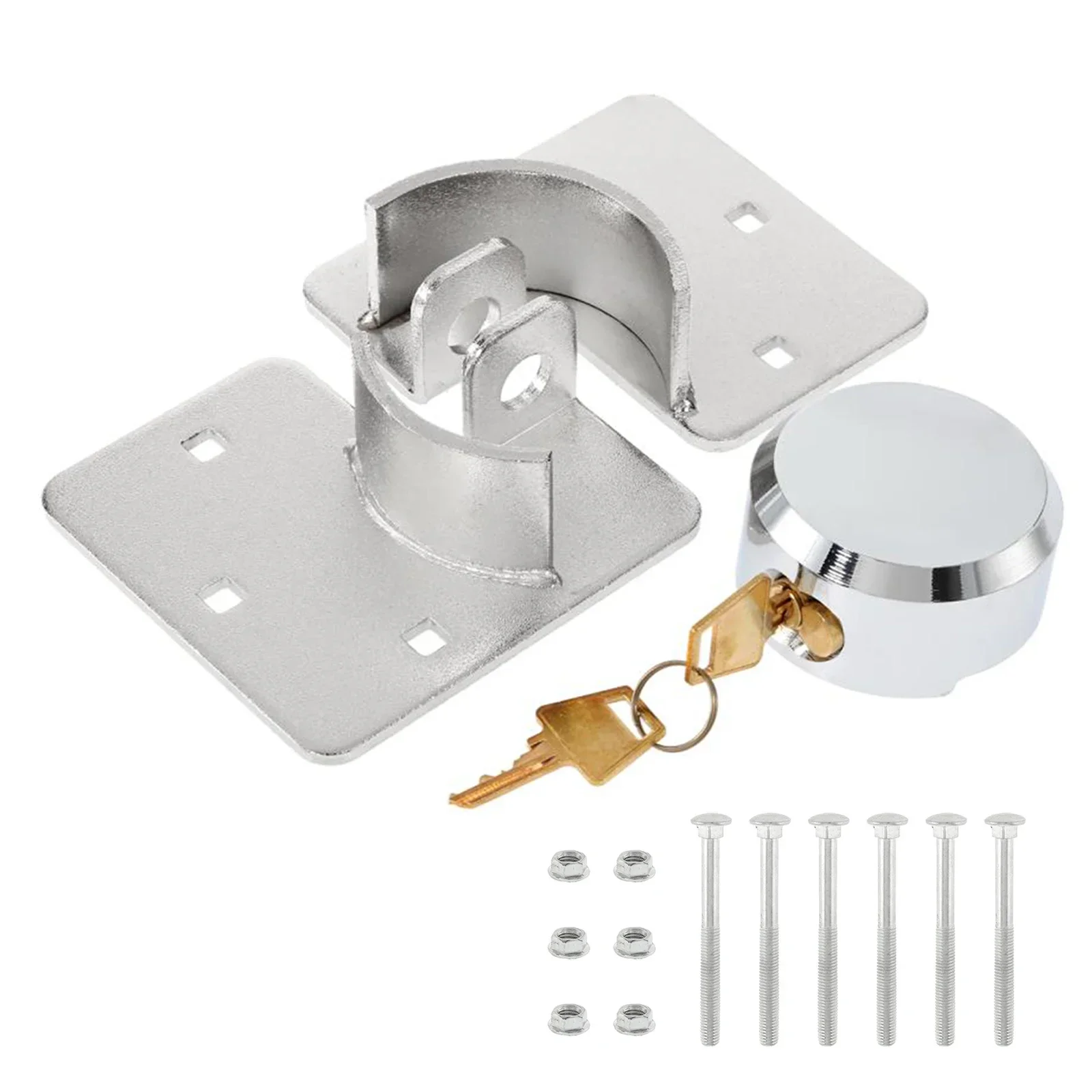 Universal-Container-Lock-Shackle-Padlock-Set-with-Hasp-Steel-Buckle ...