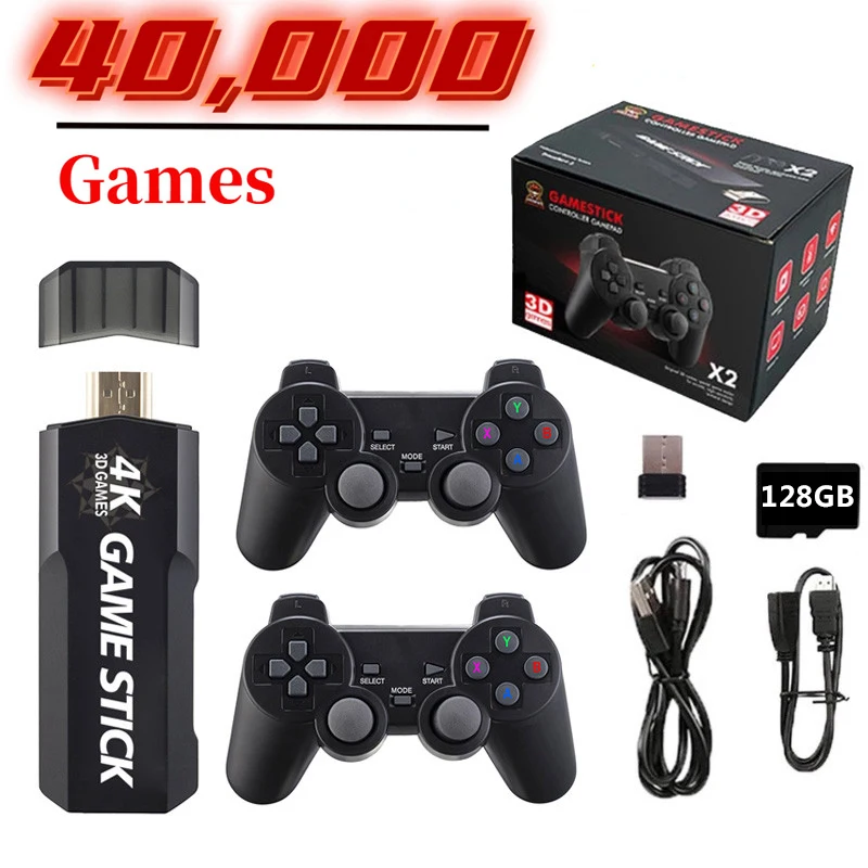 GD10 Game Stick 4K Retro Video Game Console HD Output Emuelec 4.3 ...