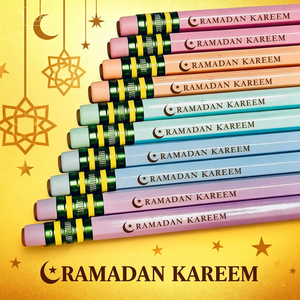 10pcs Ramadan Gift Engraving RAMADAN KAREEM Pencils Eid Gift for Kids ...