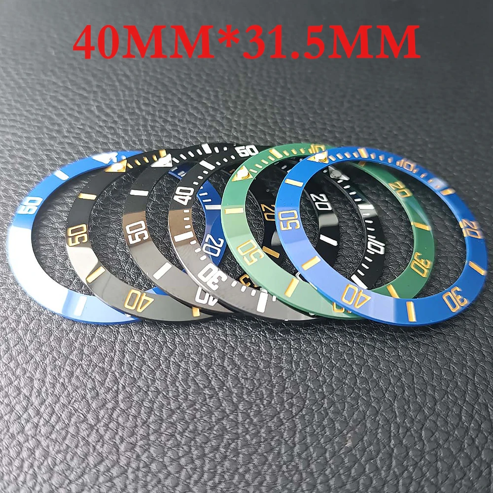 Sloping 40mm*31.5mm Ceramic Bezel GMT and Diving watch Insert For 42mm ...