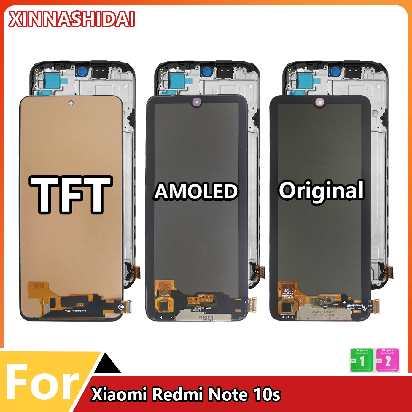 Lcd For Xiaomi Redmi Note 10s Lcd Display Touch Screen Digitizer ...