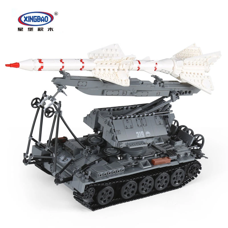 Xingbao bloques de construcción de la serie militar, juego de ladrillos, tanque, vehículo, coche ...
