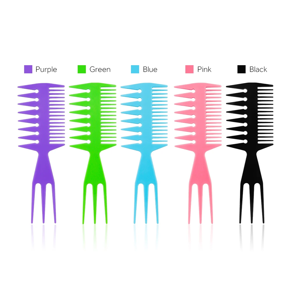 Men's Retro Oil Head Wide Tooth Comb Slicked Back Hairstyle Fork Comb ...