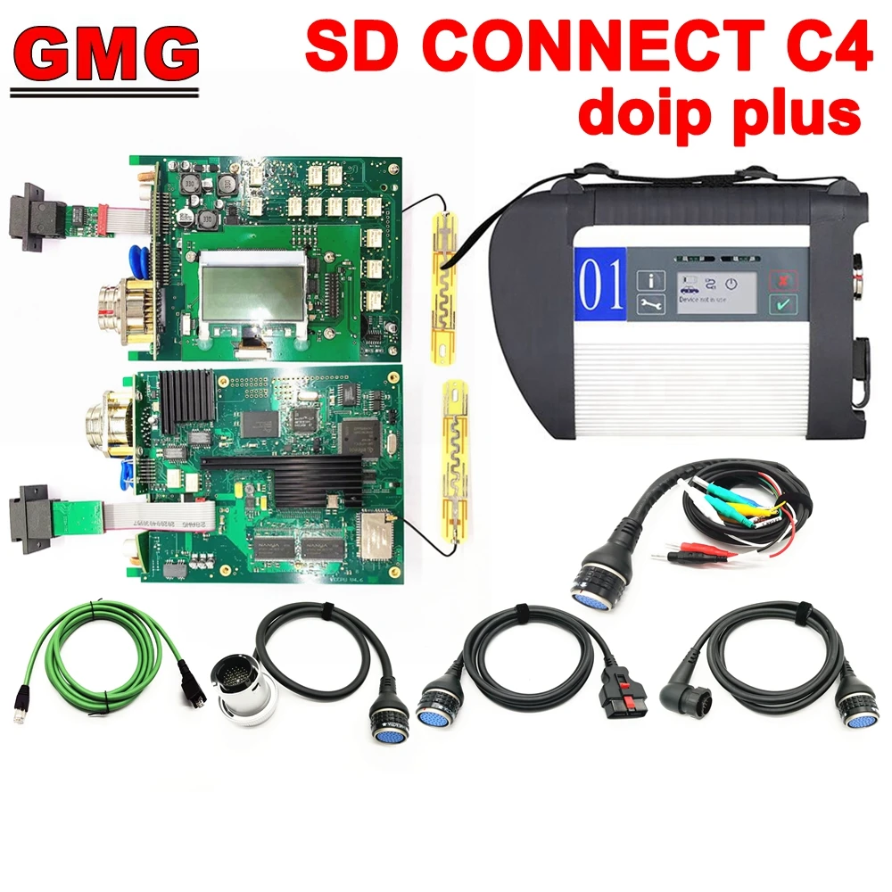 WIFI Doip Plus MB Star C4 SD Connect Multiplexer Better Built Heat Sink ...