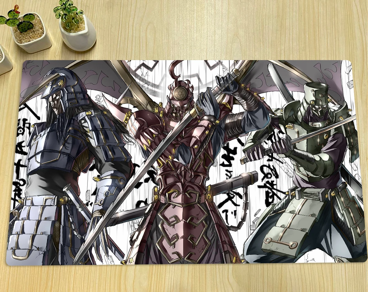 YuGiOh Playmat Six Samurai Shi En TCG CCG Board Game Mat Trading Card ...
