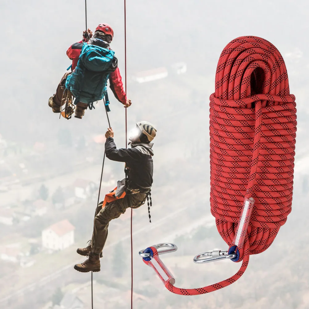 30m Climbing Rope Wear Resistance Polyester Safety Survival Cord 12mm ...