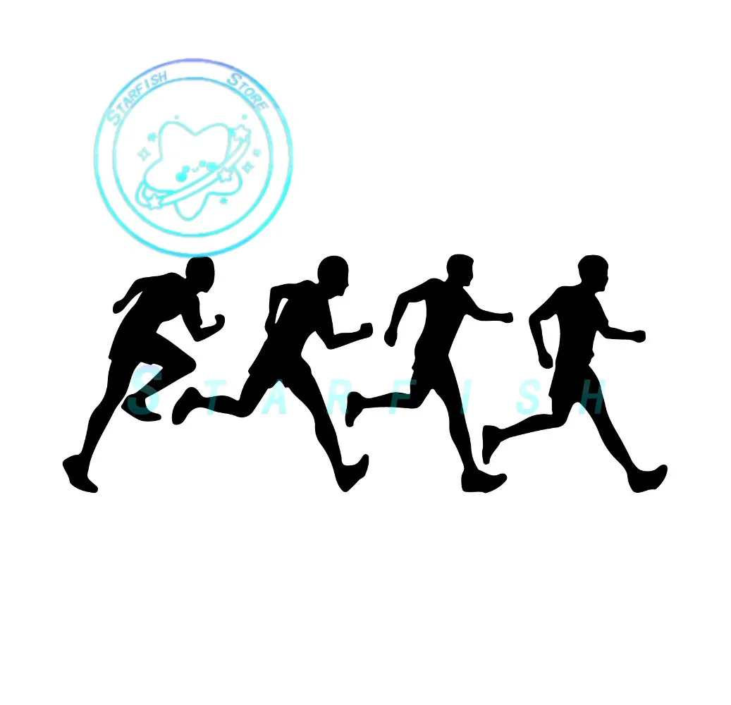 Runner-Wall-Sticker-with-Running-Logo-Car-Decoration-Gym-Fitness-Wall ...