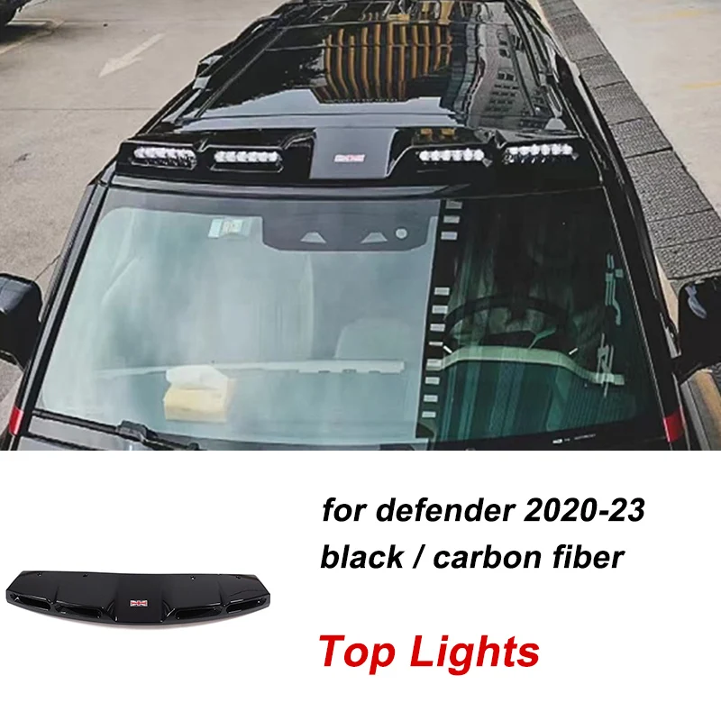 Car-Lights-Top-Light-for-Land-Rover-Defender-90-110-130-Carbon-Fiber ...