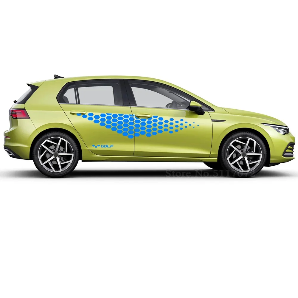 For Volkswagen Golf 4 5 6 7 TSI TCR Polo Car Sticker Body Door Side ...