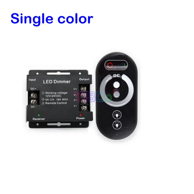 RGB Touch Pad Panel LED Strip Controller 12V 24V 18A 12A Single color ...