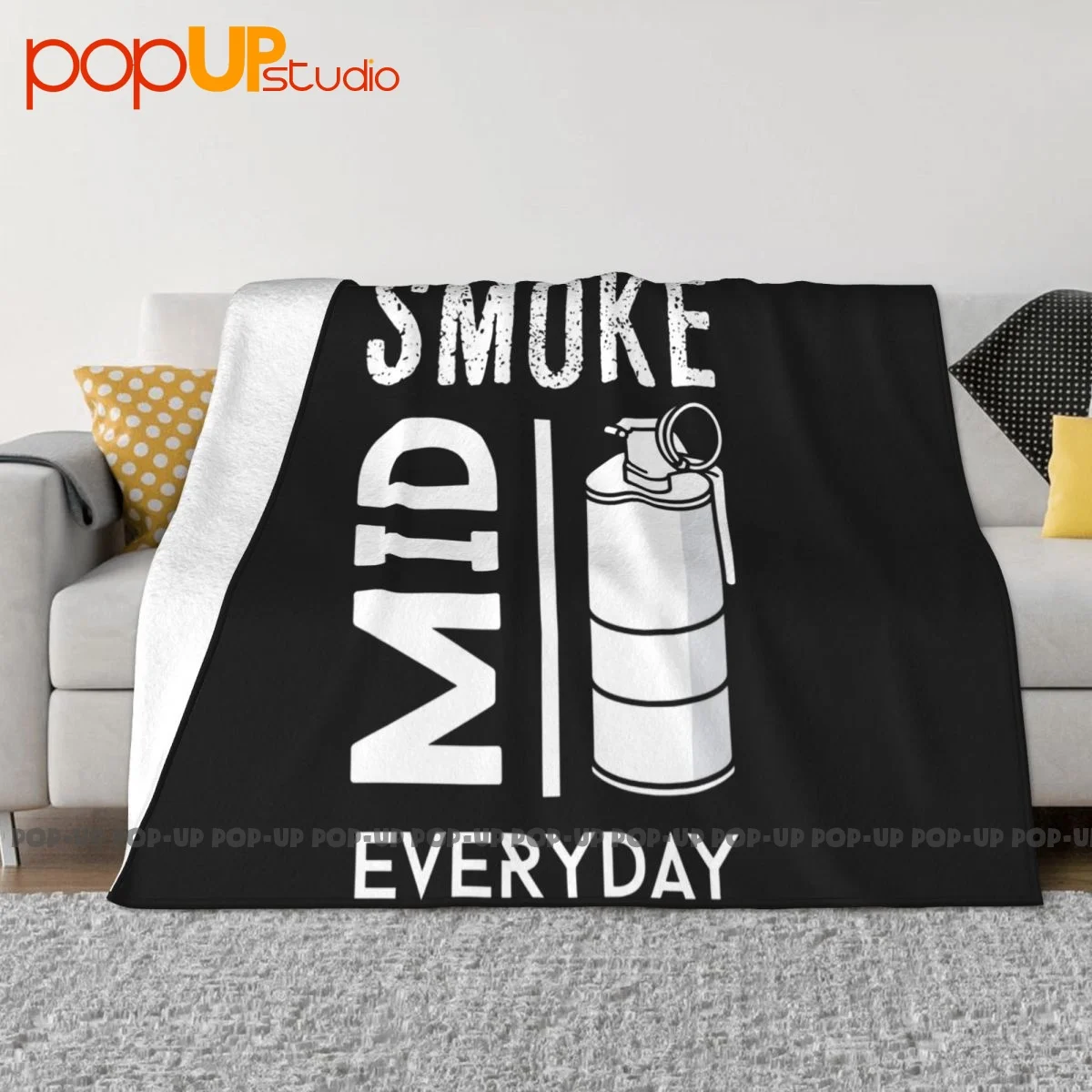 Cs Go Gaming Smoke Mid Everyday Counter Strike Blanket Warm Bedding ...