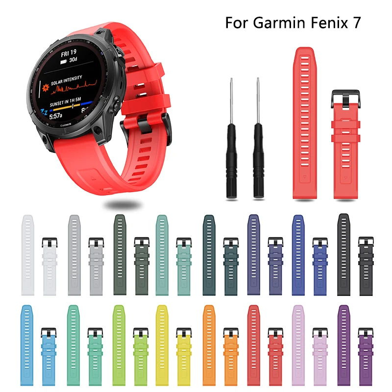 22mm-Trap-For-Garmin-Fenix7-6-6-Pro-5-5-Plus-Quick-Release-Silicone ...