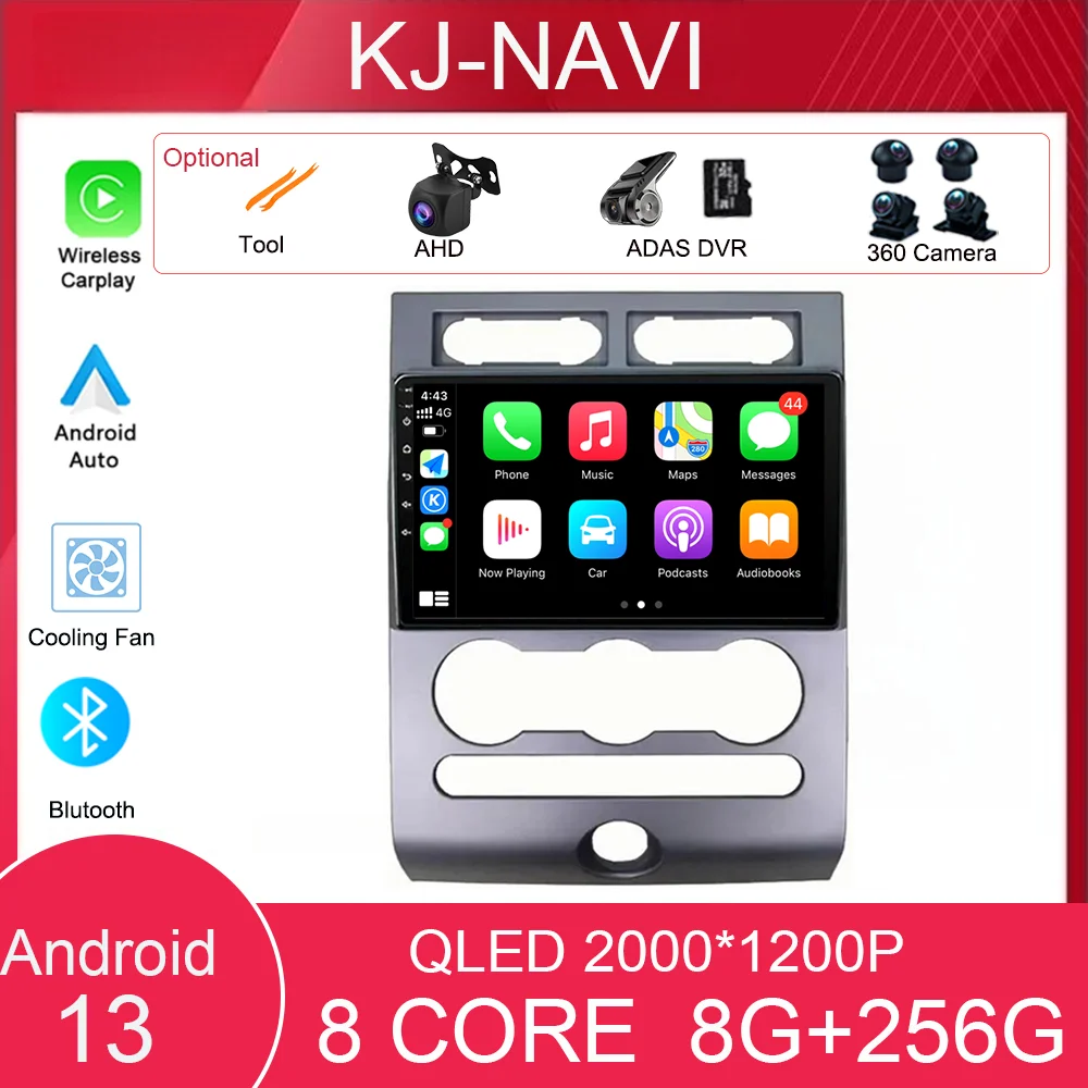 Wireless-Carplay-Smart-Car-Screen-Android-13-For-Ford-Expedition-2007 ...