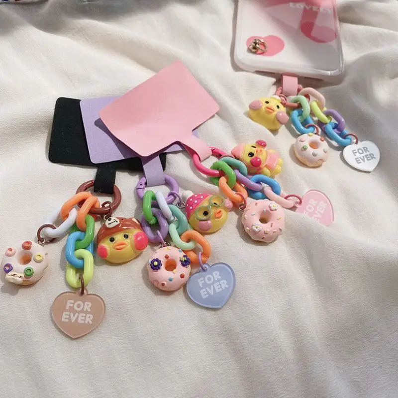 Unique-Chains-For-Mobile-Phone-Women-Cute-Donut-Pendnat-Chains-For ...