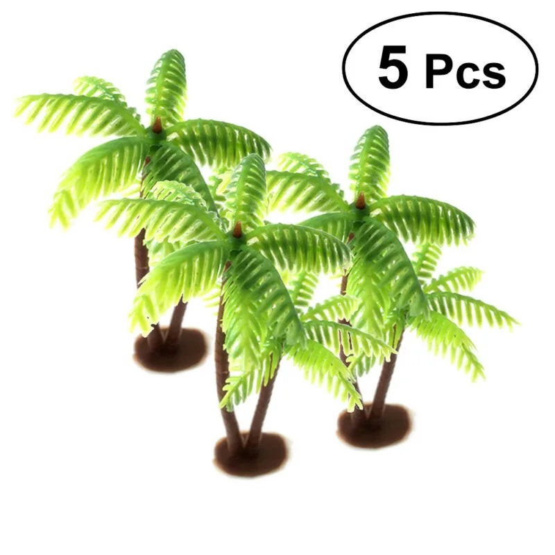Mini-palmera-de-coco-de-pl-stico-5-piezas-planta-artesanal-Micro ...