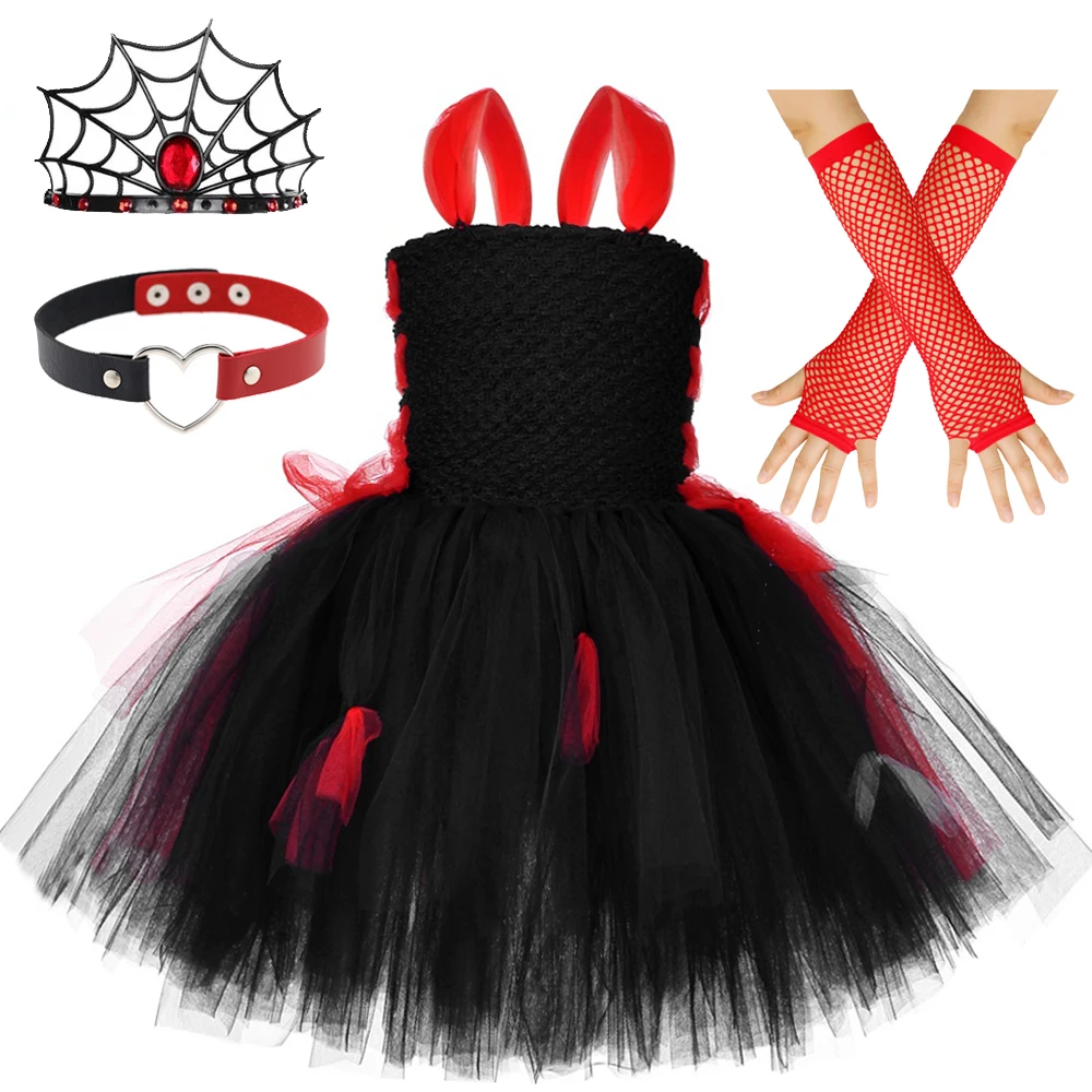 Devil Vampire Halloween Costumes Girls Scary Zombie Cosplay Dresses ...