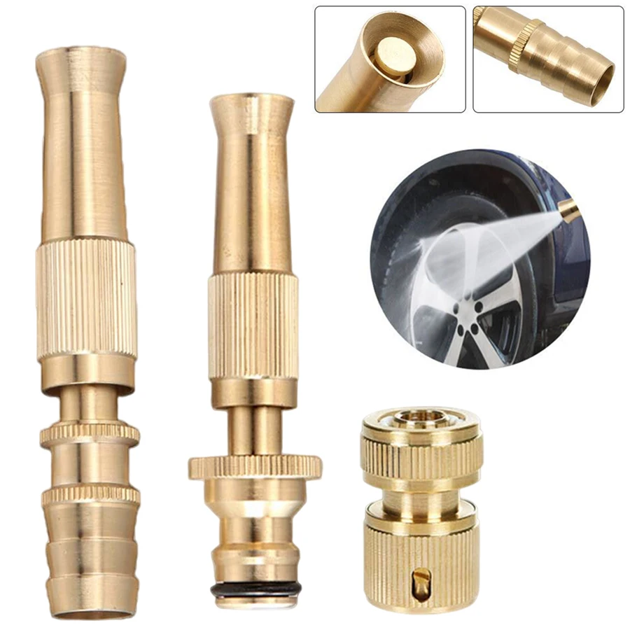 Brass-Adjustable-Spray-Gun-Quick-Waterstop-Connector-Car-Wash-Water-Gun ...