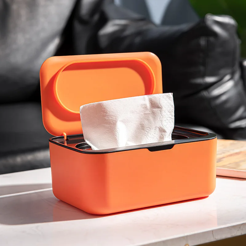 Simple-Dust-Proof-Wet-Tissue-Case-With-Cover-Desktop-Coffee-Table ...