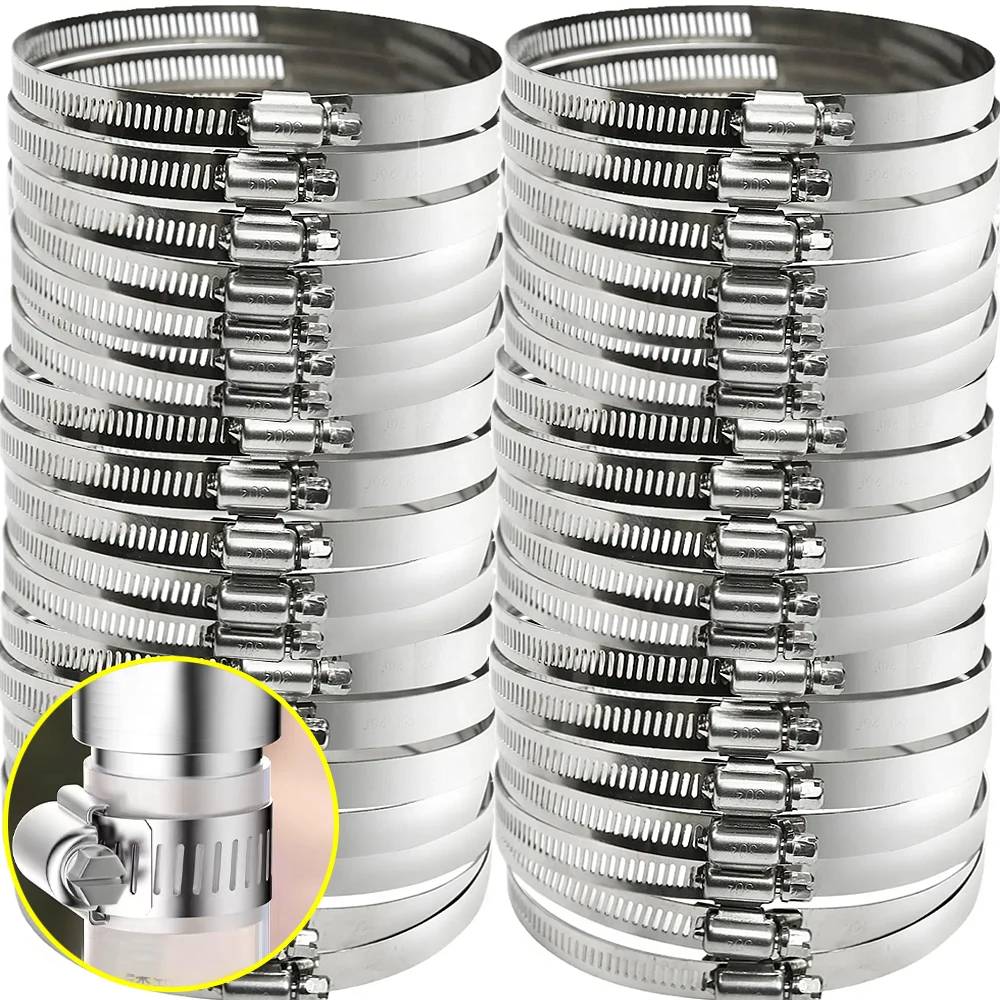 6mm-29mm-Adjustable-Stainless-Steel-Screw-Band-Hose-Clamps-Car-Fuel ...