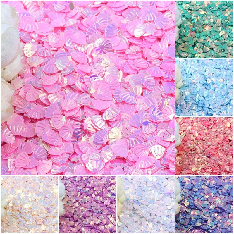 Sequins Shell Confetti | Shell Paillette Nail | Sequins Shell Sewing ...