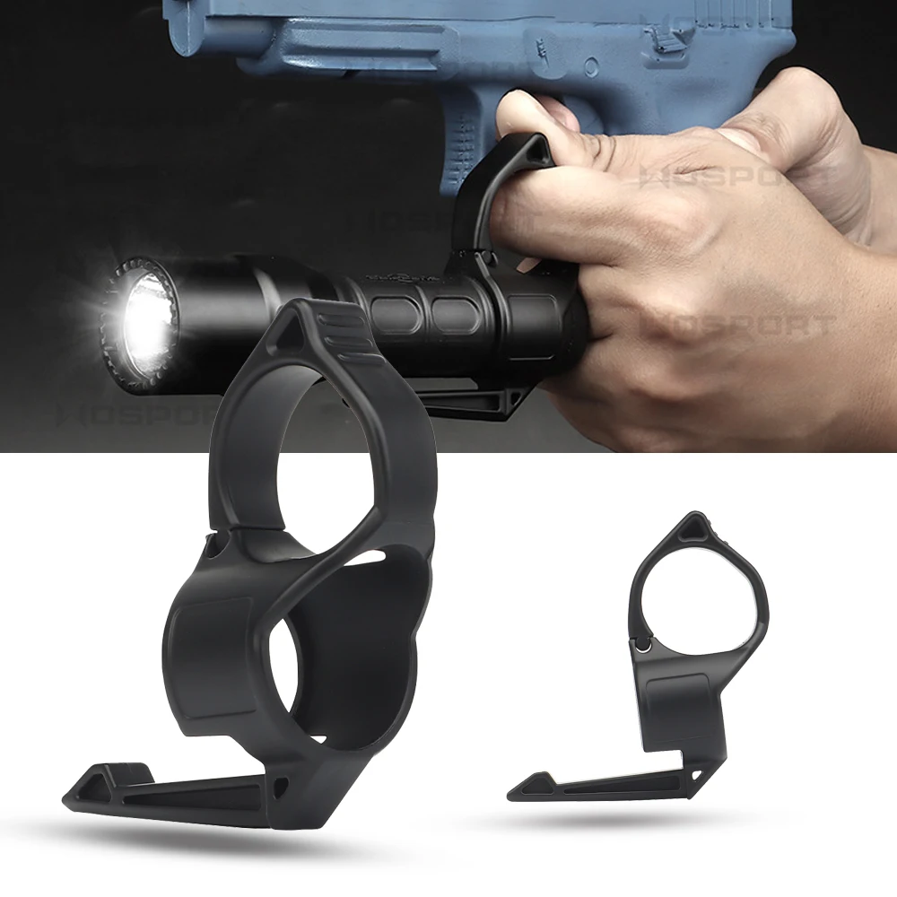 Tactical-Flashlight-Ring-Portable-Flashlight-Holder-with-Pocket-Clip ...