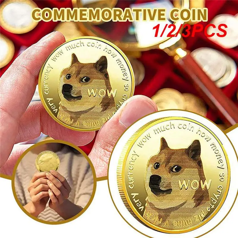1-2-3PCS-Dogecoin-Commemorative-Gift-Wow-Dog-Pattern-Souvenir-Home ...