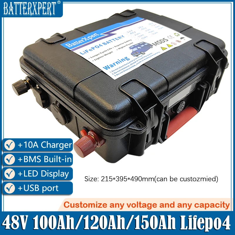 Waterproof-LiFepo4-48V-100Ah-120Ah-150Ah-200Ah-lithium-battery-with-BMS ...