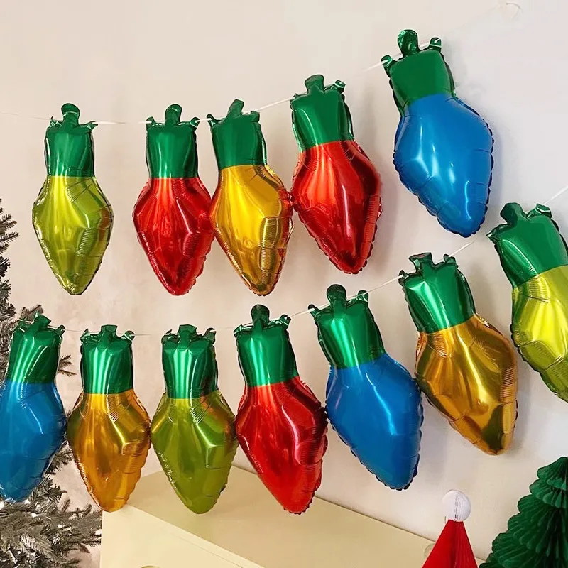5-10pcs-Christmas-Light-Bulb-Foil-Balloons-Xmas-Colorful-Light-Bulb ...