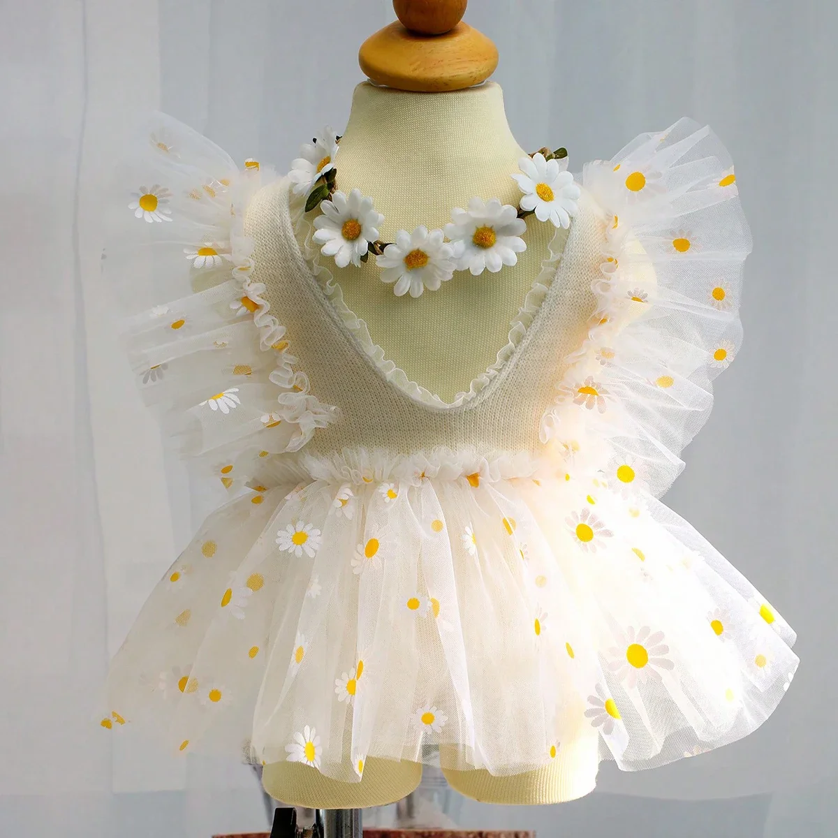 Ylsteed-Newborn-Girl-Photoshoot-Outfits-Baby-Girl-Mesh-Dress-Romper ...