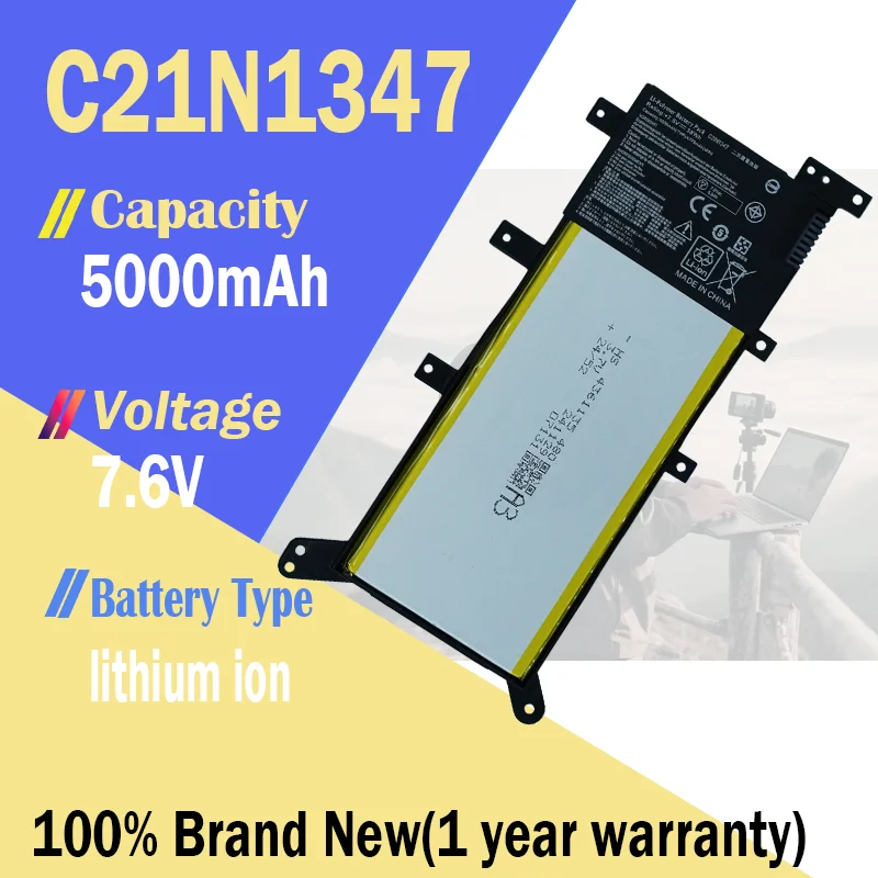 C21N1347 Laptop Battery For ASUS X554 X554L X555L A555LP F55L K555L ...