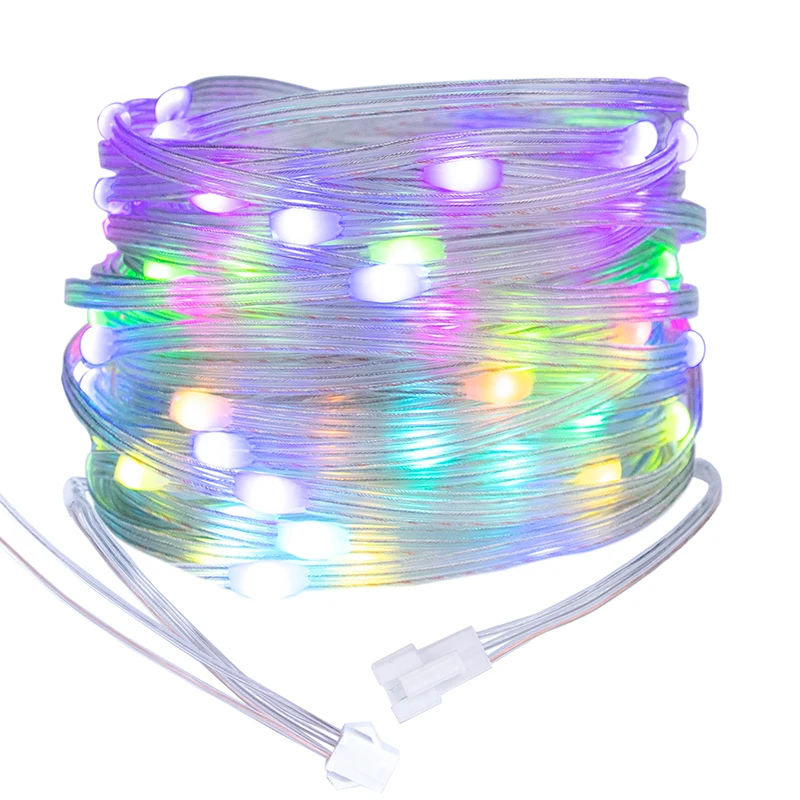 DC12V-100ct-SK6812-WS2811-LED-Pebble-String-Light-RGB-Addressable-Full ...
