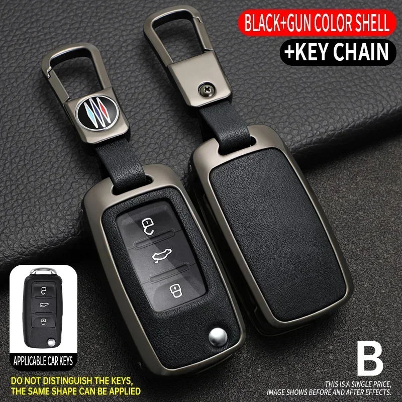2 3 Buttons Zinc Alloy +Tpu Car Key Case Cover for VW Golf Jetta POLO ...