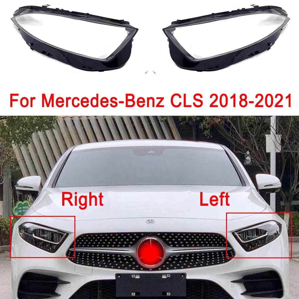 For Mercedes-Benz CLS C257 Headlamp Cover Transparent Headlight Shell ...