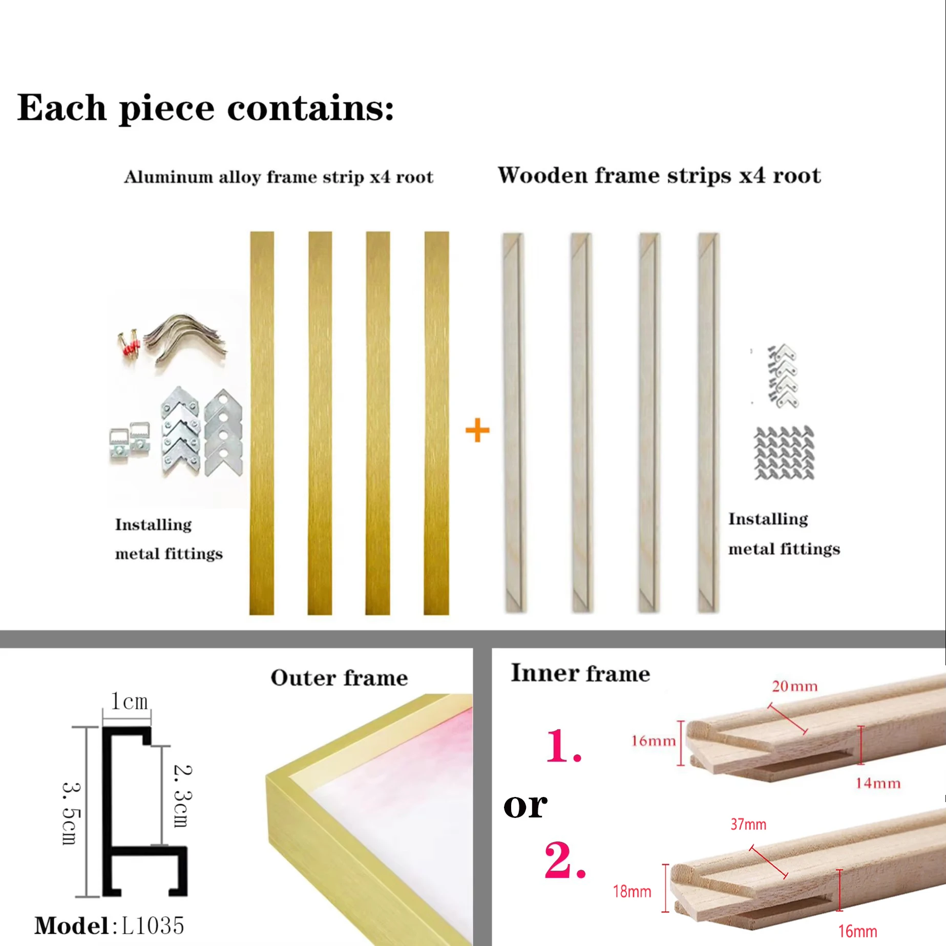 Customized Canvas Painting with Metal Aluminum Frame, Oil Painting ...