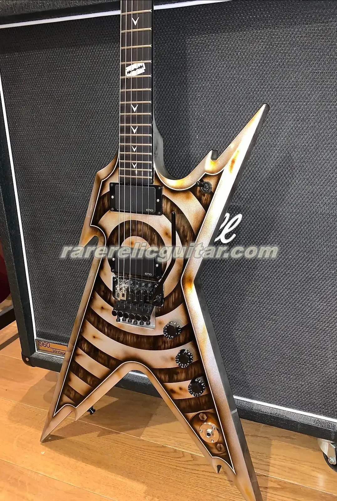 Hand-Made-Zakk-Wylde-Dimebag-Darrell-Rust-Metal-Bullseye-Electric ...