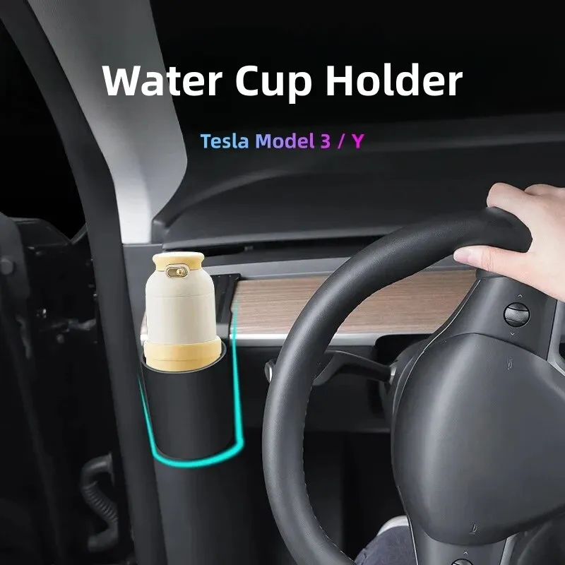 Cup Holder Adapter Tesla Model 3 Tesla Model Y Accessories Car Door Cup ...