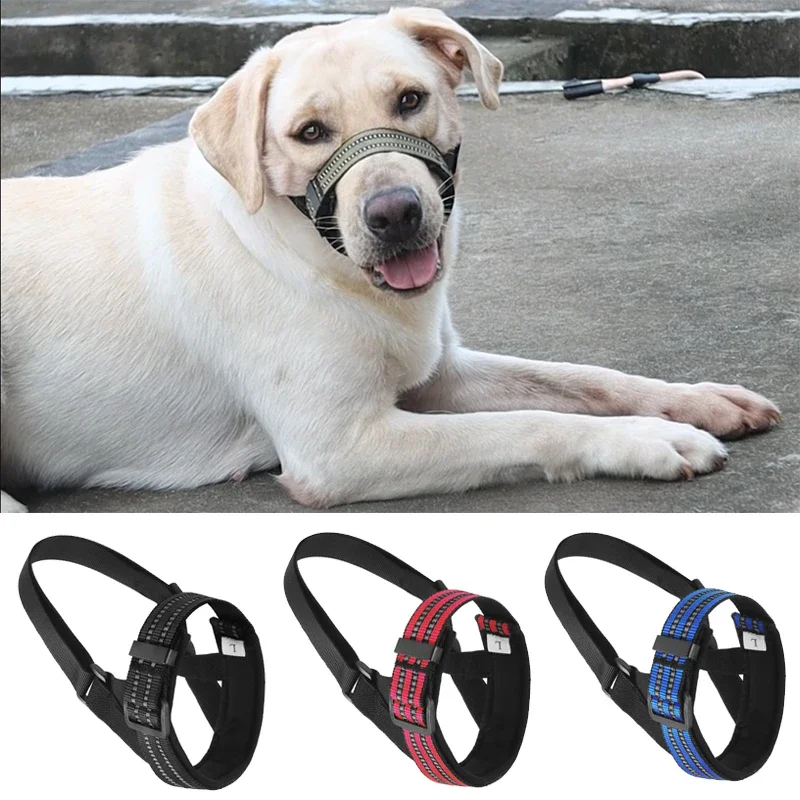 Adjustable-Big-Dog-Muzzle-for-Medium-Large-Dogs-Bulldog-Labrodar-Corgi ...