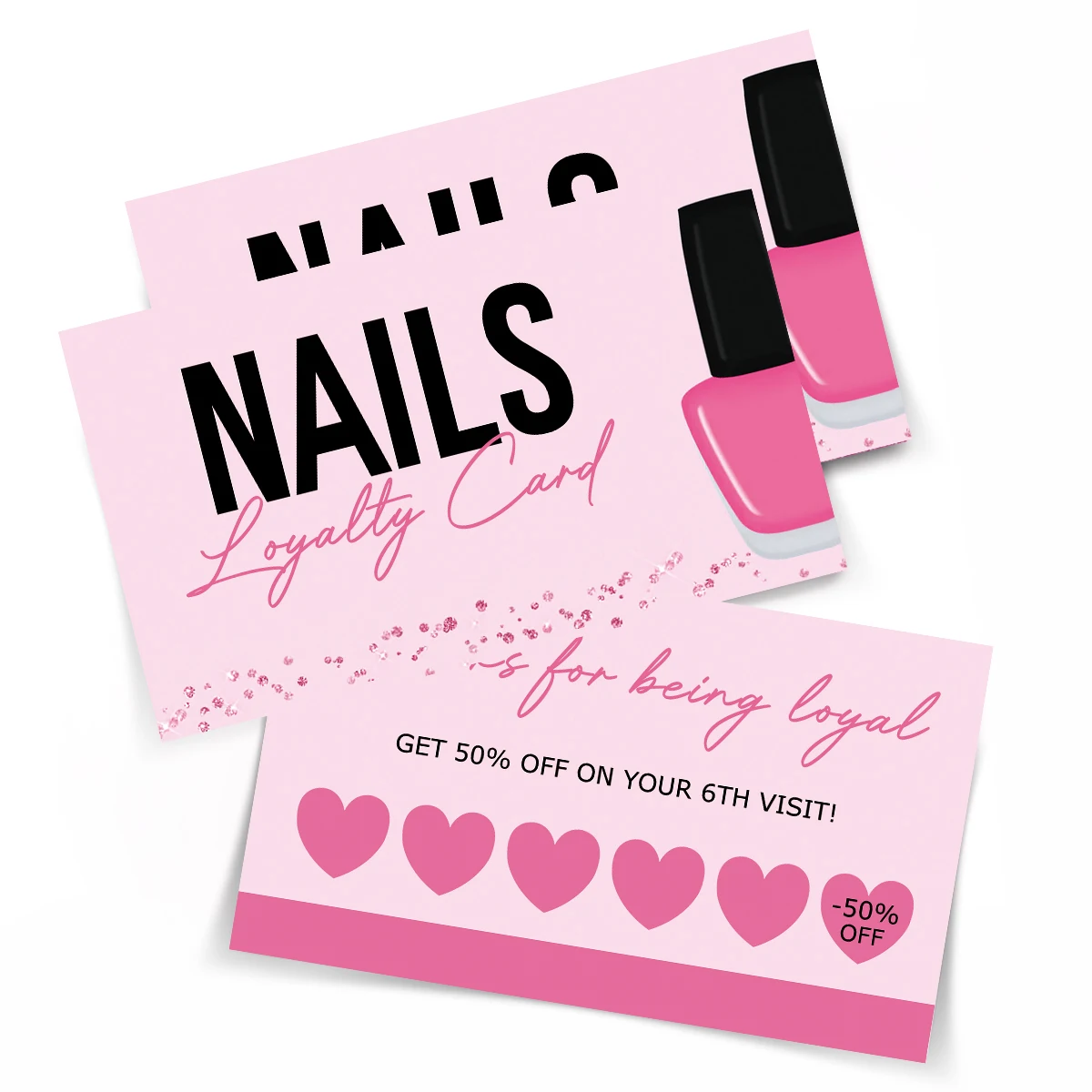50Pcs-Nail-Loyalty-Card-Nail-Salon-Polish-Manicurist-Business-Card ...